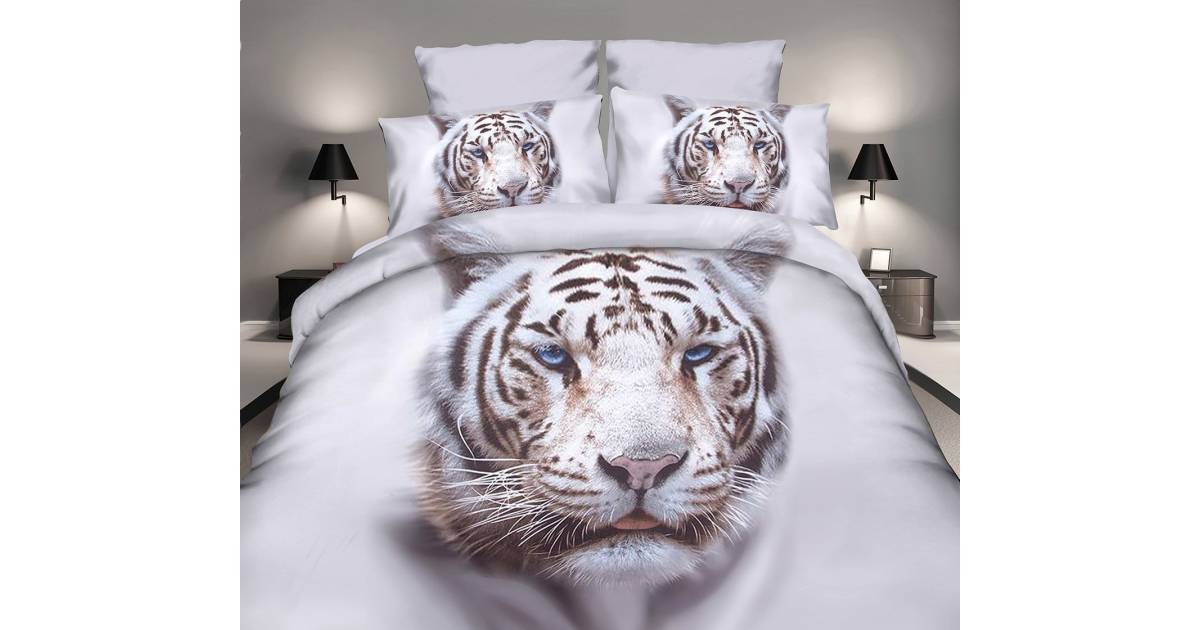 3D Obliečky – Biely tiger | MKLozkoviny.sk