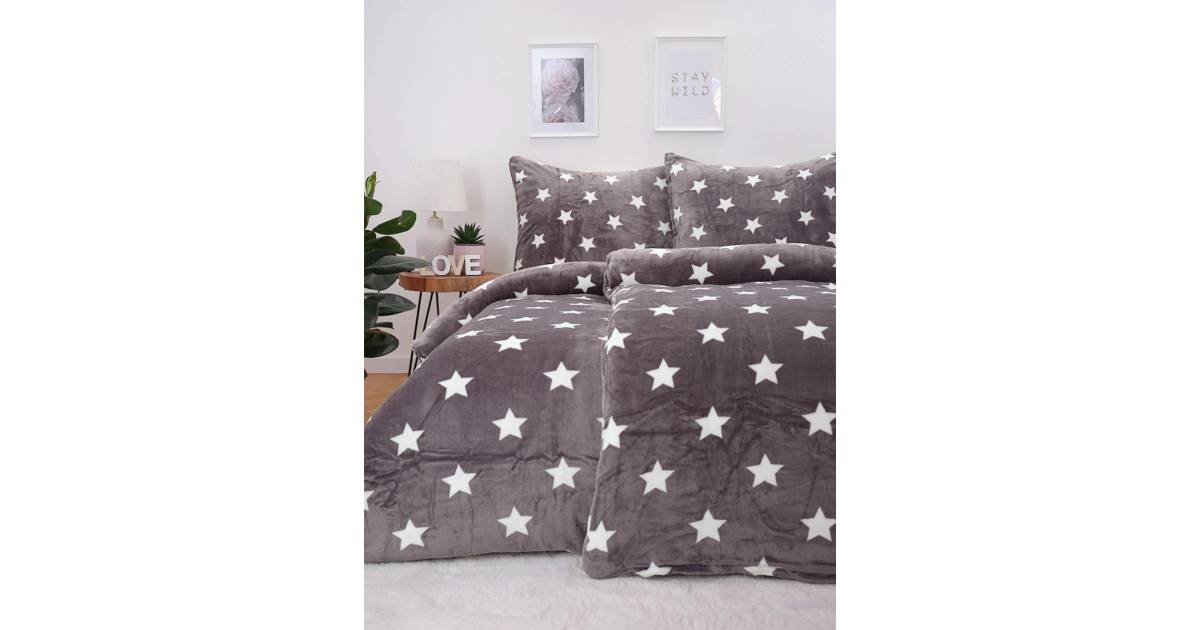 Obliečky mikroplyš Exclusive – Estrelas sivé | MKLozkoviny.sk