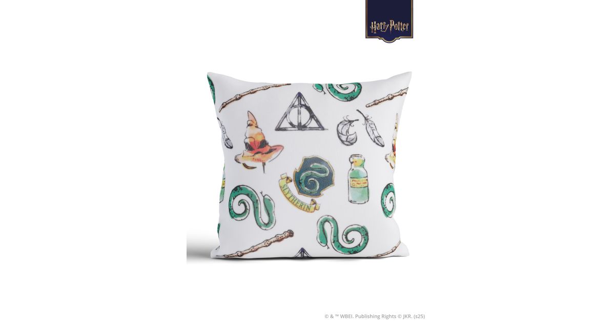 Obliečka na vankúš mikroplyš Harry Potter 40 × 40 cm - Slizolin ...
