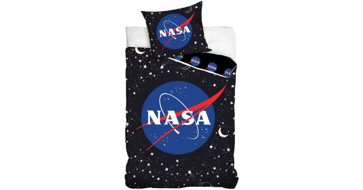 Detské bavlnené obliečky – NASA Vesmír (svietiaci efekt) | MKLozkoviny.sk