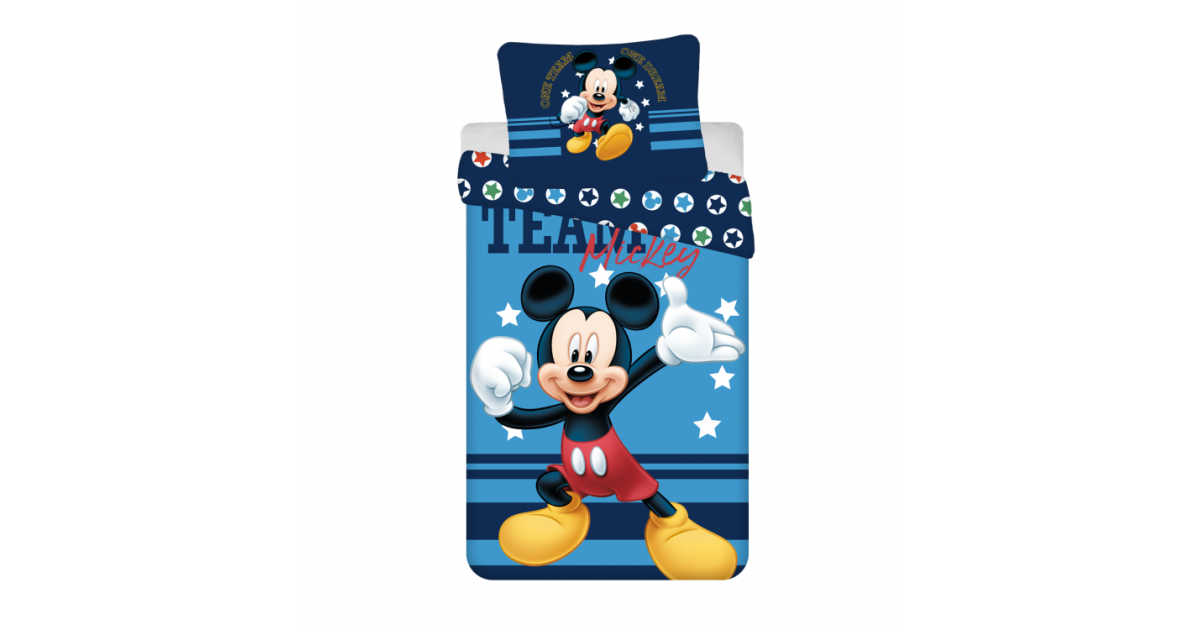 Detské bavlnené obliečky – Mickey Team | MKLozkoviny.sk