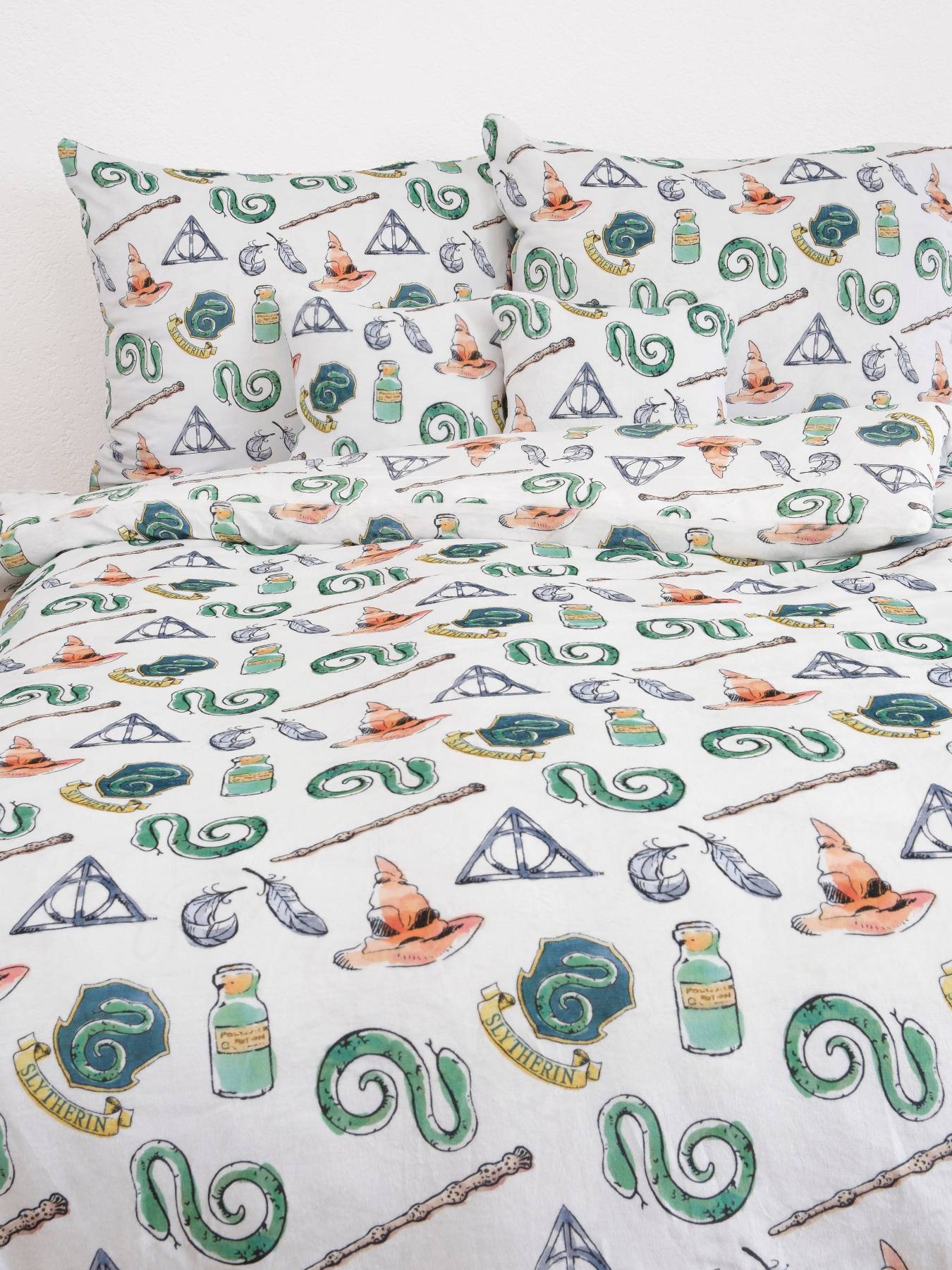 Obliečky mikroplyš Harry Potter - Slizolin | MKLozkoviny.sk