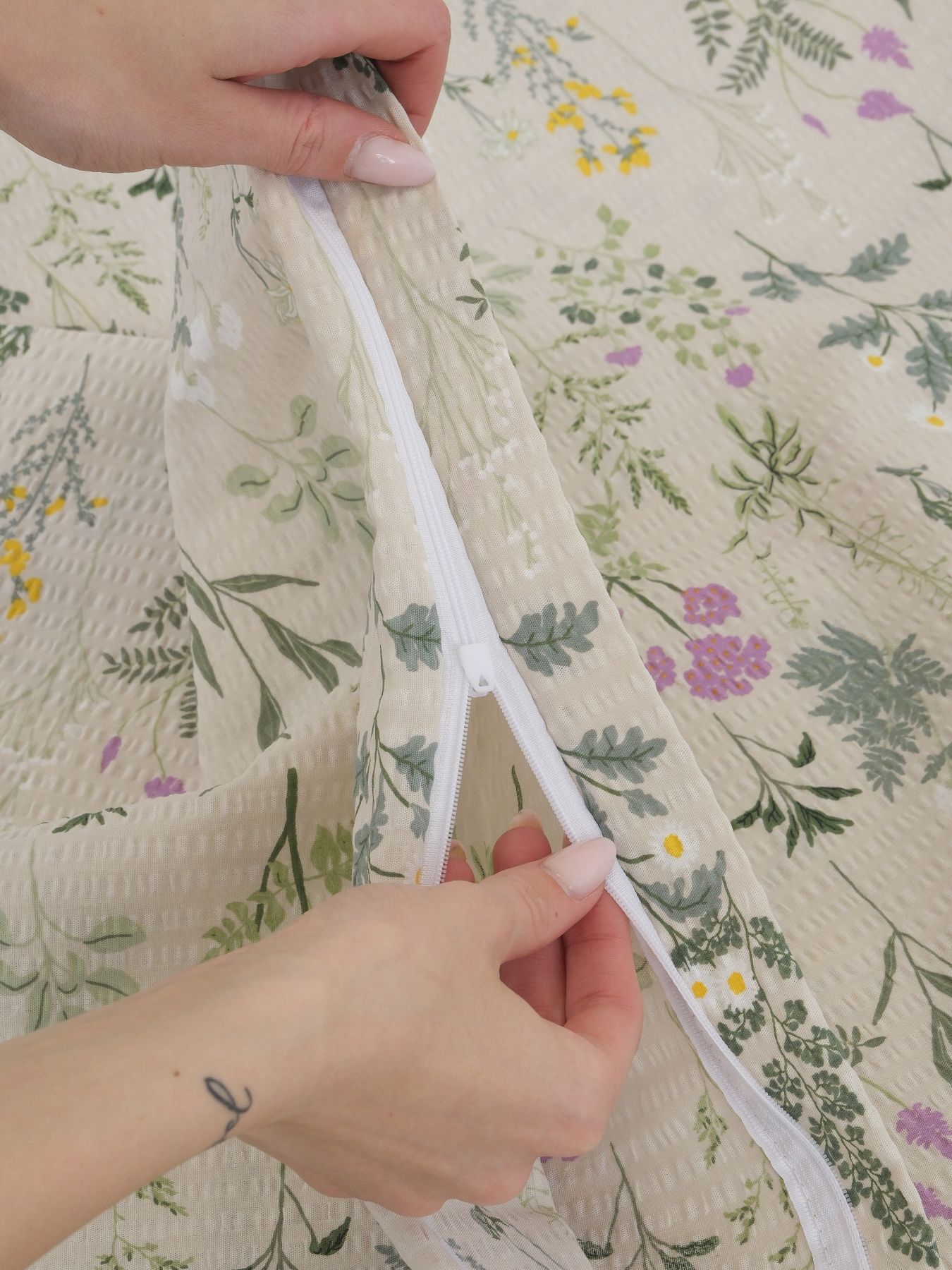 Krepová obliečka na vankúš Renforcé 40 × 60 cm - Bianca béžová ...