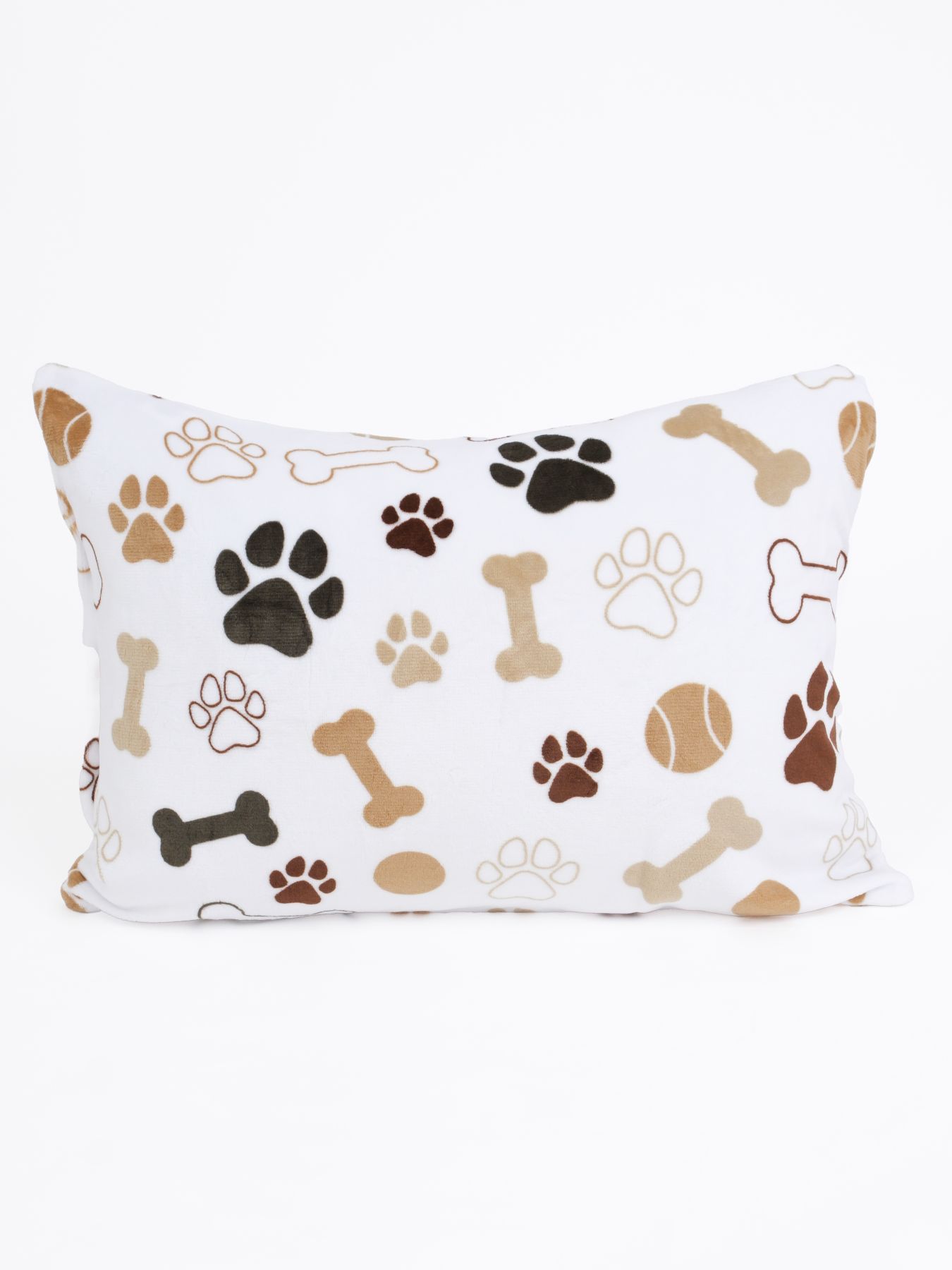 Obliečka na vankúš mikroplyš Exclusive 50 × 70 cm - Psie labky biele ...
