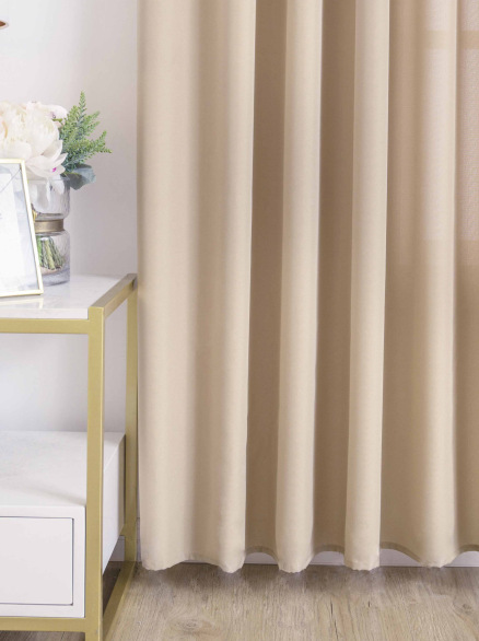 Závesy s pútkami 140 × 180 cm – Oscar cappuccino | MK Lôžkoviny.sk